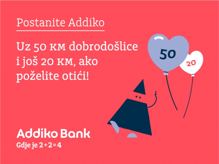 50 razloga da "Postanete Addiko” - Addiko Bank Banja Luka